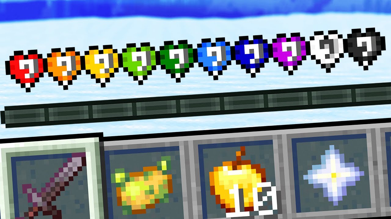 Minecraft but there's Lucky Custom Hearts - Minecraft videos