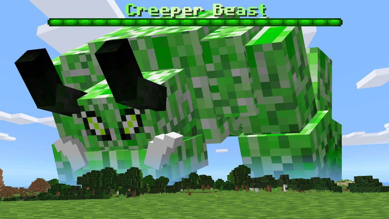 Minecraft if there were Creeper Boss Mobs - Minecraft videos