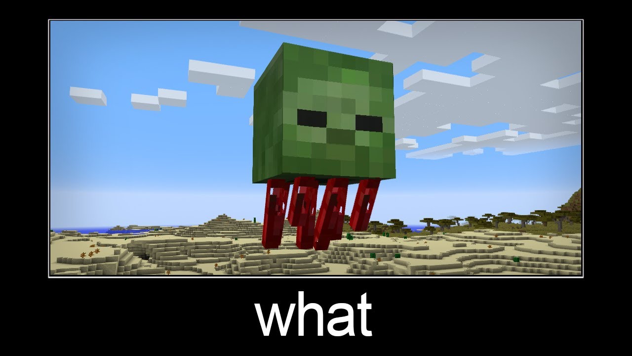 Minecraft wait what meme part 145 (ghast zombie) - Minecraft videos