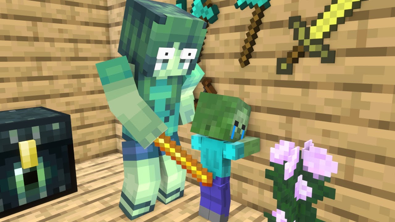 Monster School : BABY ZOMBIE LIFE 2 - Sad Story - Minecraft Animation ...