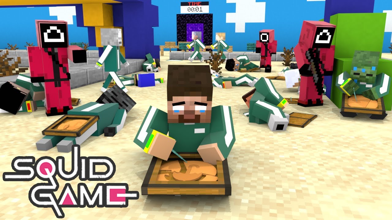 Monster School : SQUID GAME HONEYCOMB CANDY CHALLENGE - Sad Story ...