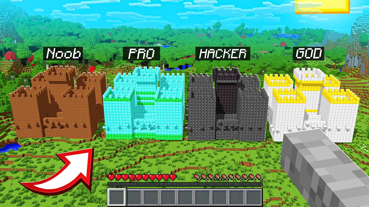 NOOB vs PRO vs HACKER vs GOD BURG mit 100% TROLL in Minecraft ...