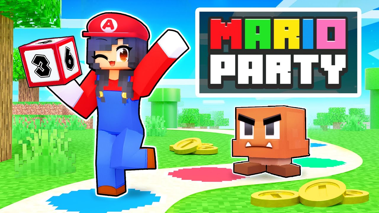 Playing Super MARIO PARTY In Minecraft! - Minecraft videos