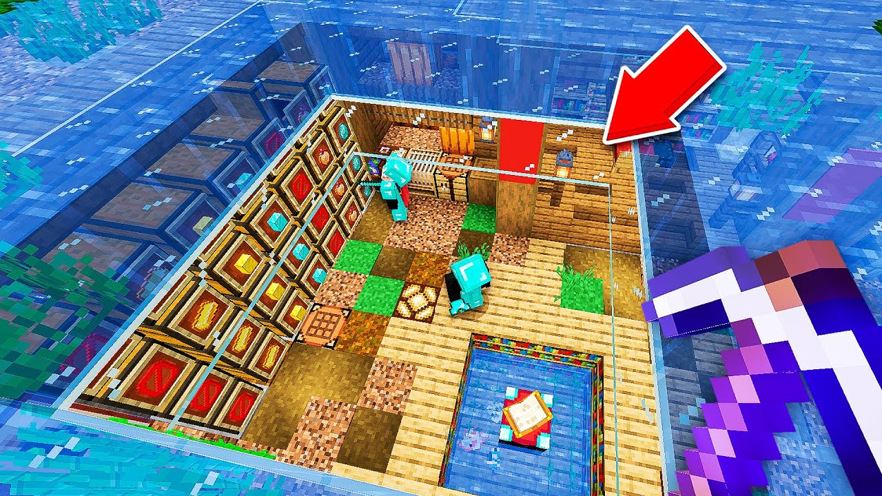 ROMPO unos BLOQUES y ENCUENTRO la BASE SECRETA de un CLAN en MINECRAFT ...