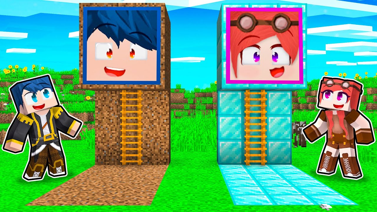 TORRE DI TERRA DI STEF VS TORRE DI DIAMANTE DI PHERE! - MINECRAFT ...