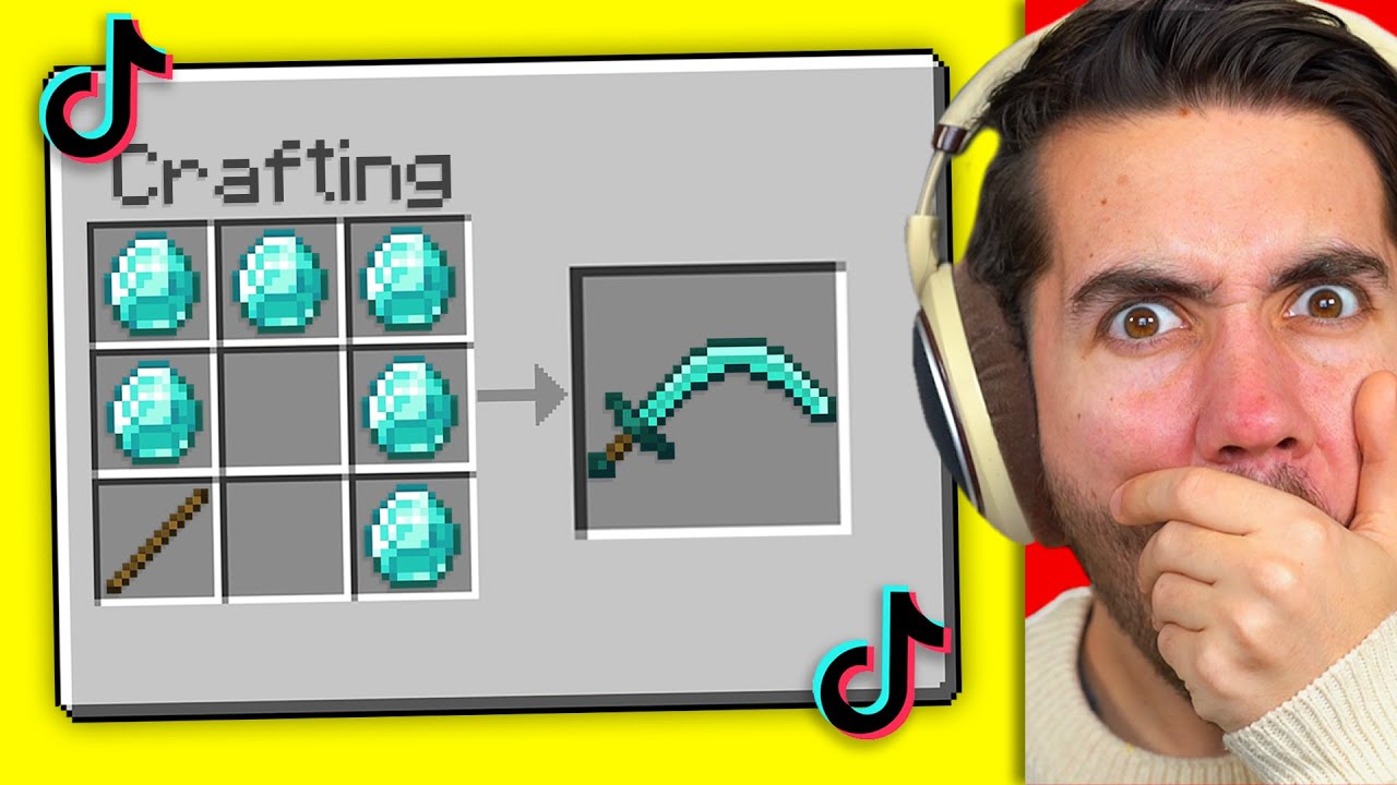 Testing VIRAL Minecraft Tik Tok Hacks to see if they work - Minecraft ...