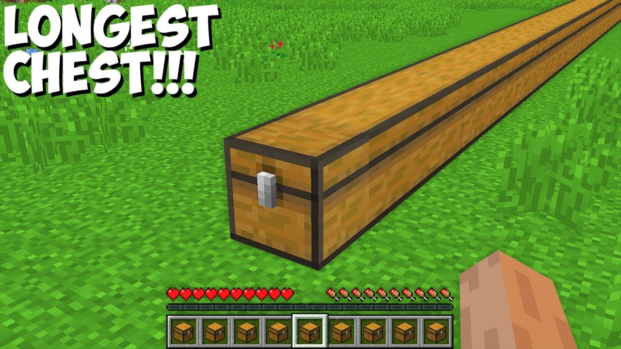 What INSIDE THIS MOST LONGEST CHEST in Minecraft ! CURSED CHEST ...