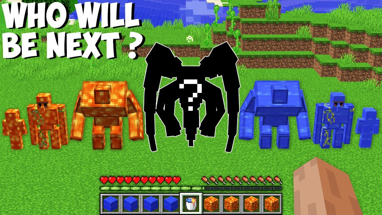 Which MOB WILL BE NEXT LAVA VS WATER in Minecraft ! WHO IS THIS SECRET ...