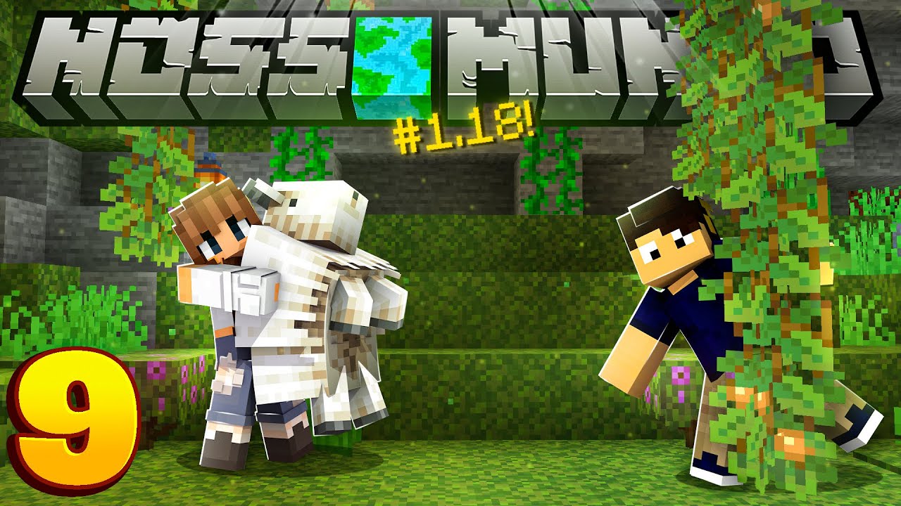 EXPLORANDO AS NOVAS CAVERNAS DA 1.18!!! - NOSSO MUNDO #09 - Minecraft videos