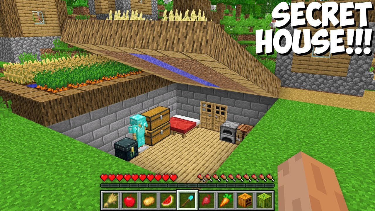 How TO LIFTED FARMLAND AND FOUND BEST SECRET HOUSE in Minecraft ...