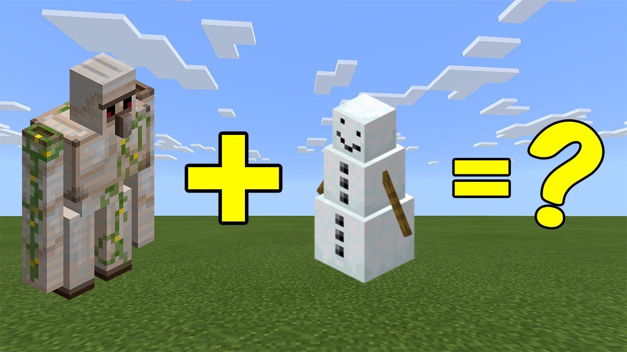 I Combined an Iron Golem and a Derpy Snowman in Minecraft - Here's What ...