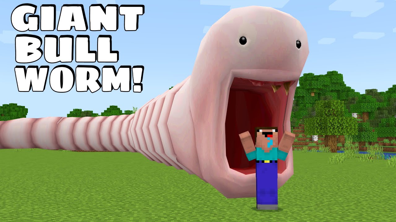 I FOUND THE GIANT BULL WORM TUNNEL in Minecraft - Gameplay - Coffin ...