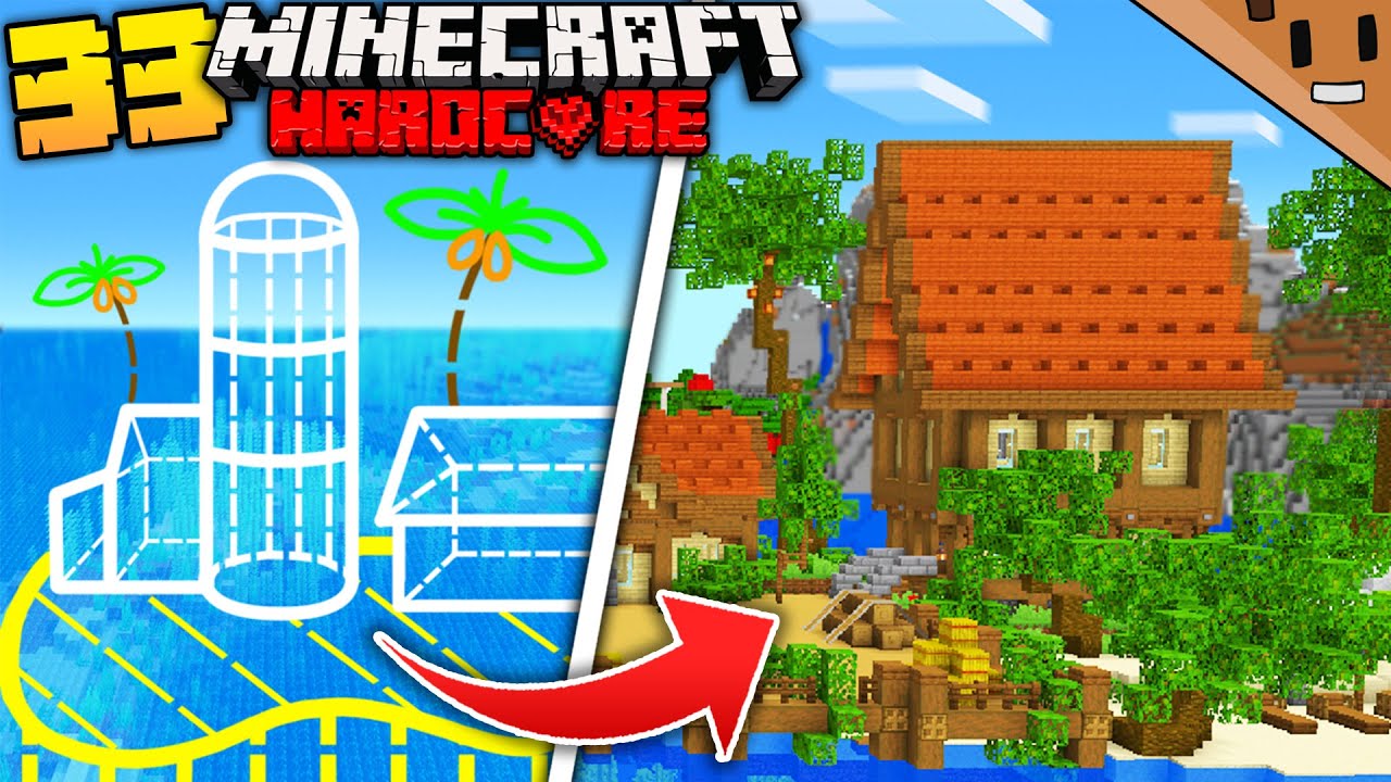 I Transformed the OCEAN into a TROPICAL ISLAND in Minecraft Hardcore ...