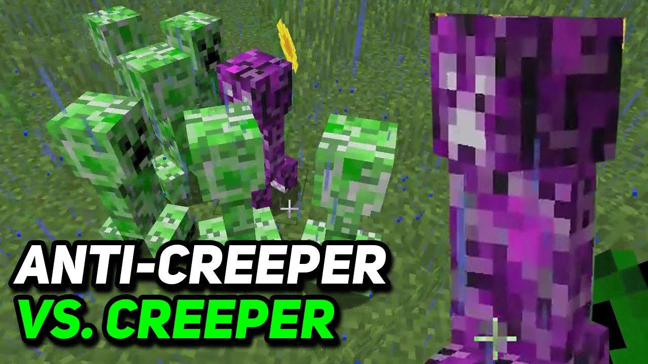 Minecraft - ANTI CREEPER vs. CREEPER NORMAL - Minecraft videos