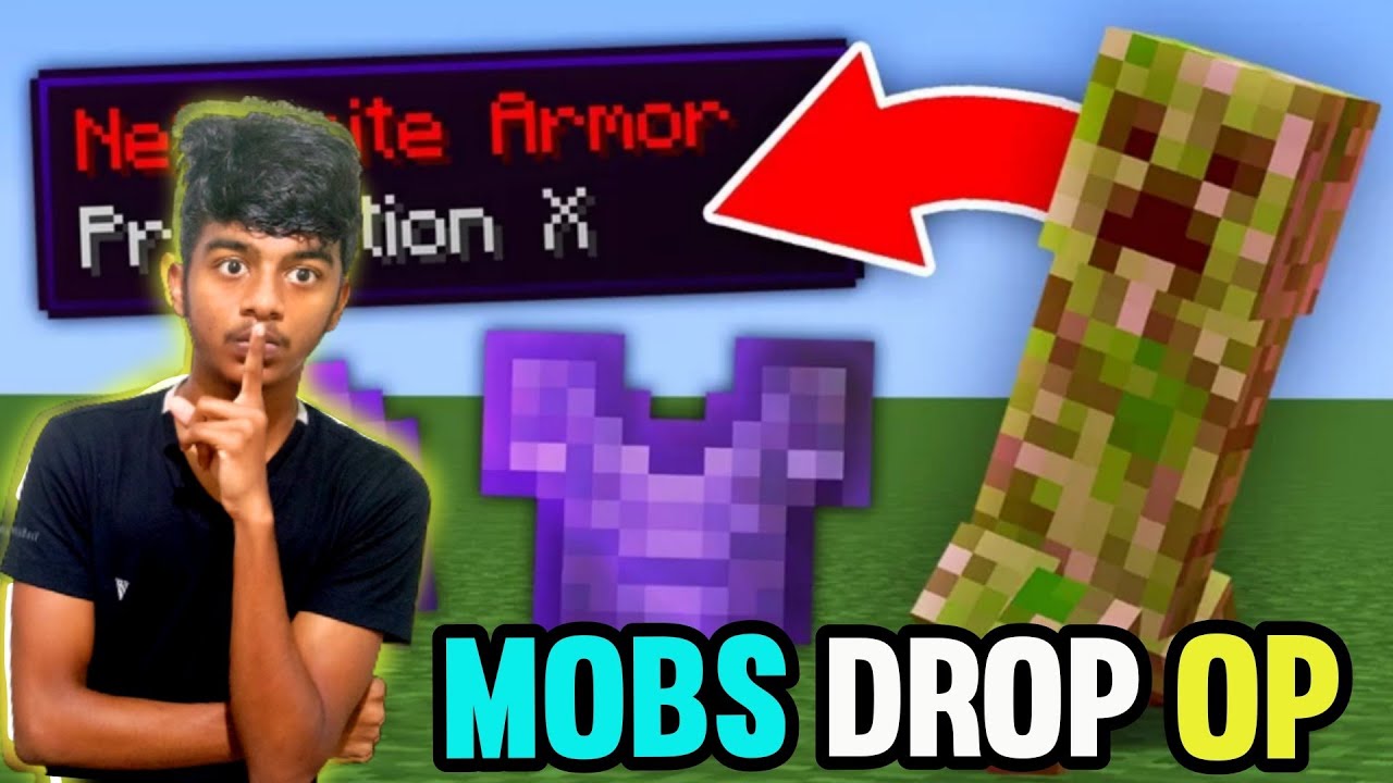Minecraft But Every Hostile Mobs Drop OP Items in tamil | Minecraft ...