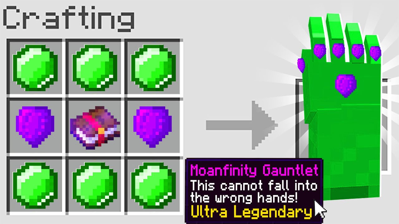 Minecraft But You Can Craft MOANFINITY Gauntlet! - Minecraft videos