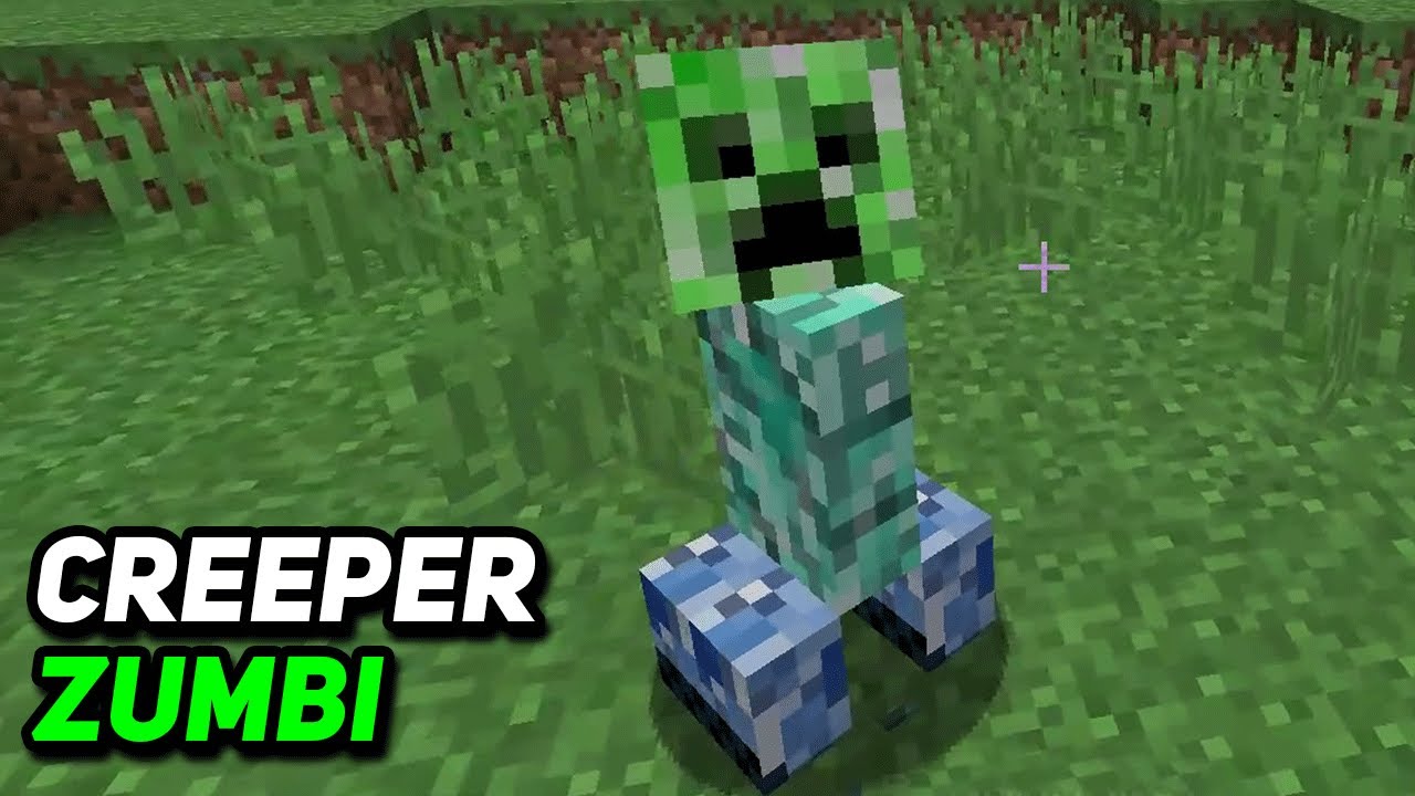Minecraft - CREEPER ZUMBI (Zombie Creeper) - Minecraft videos
