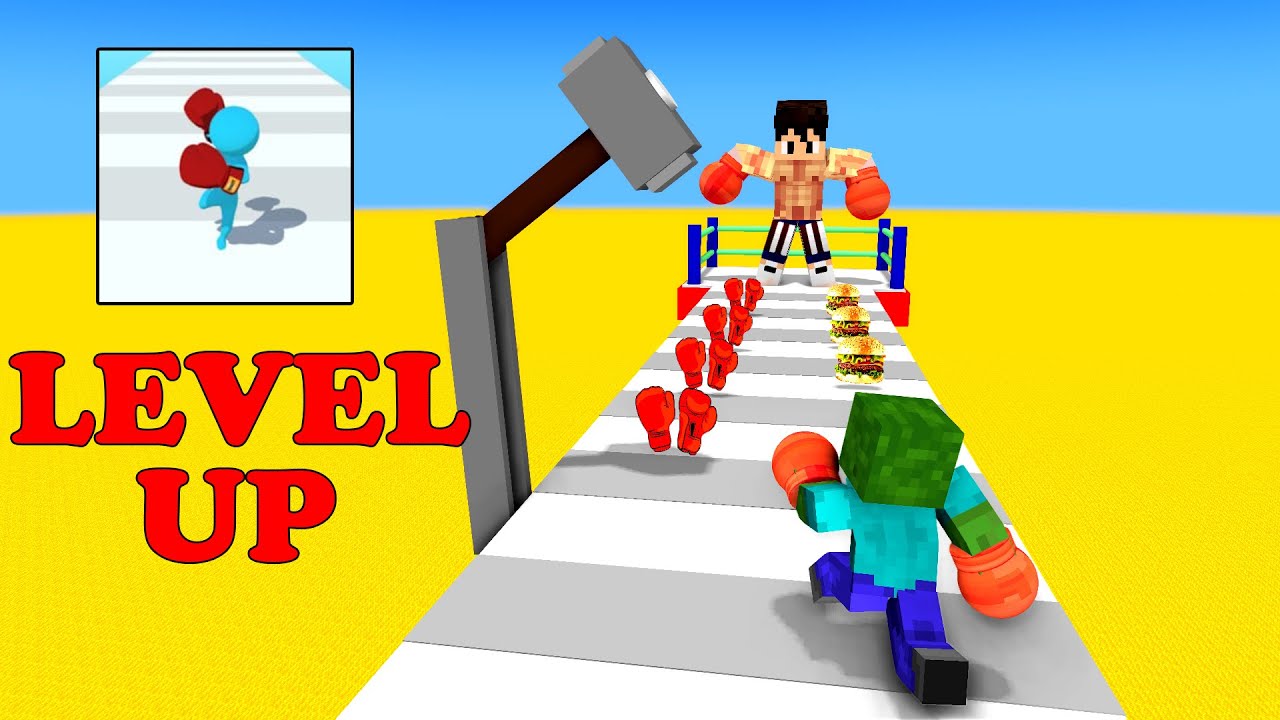 Monster School: Level Up Run Challenge - Minecraft Animation ...