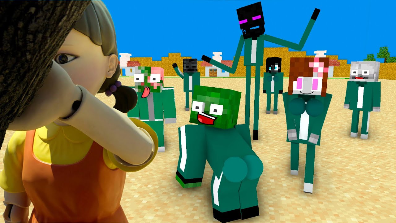 Monster School : SQUID GAME CHALLENGE - Minecraft Animation - Minecraft ...