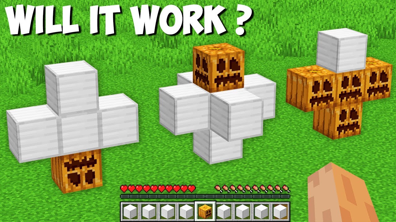 New SECRET WAY TO SPAWN AN IRON GOLEM in Minecraft ! WILL IT WORK ...