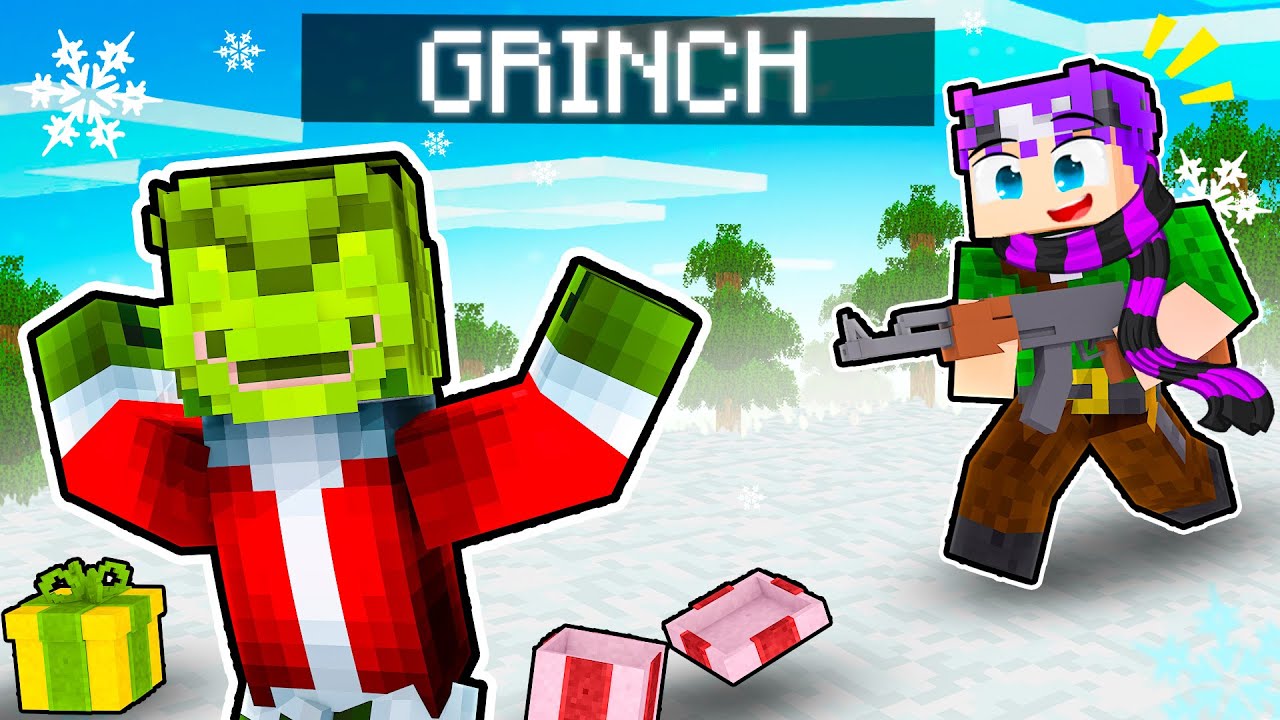 O GRINCH INVADIU A MINHA CASA NO NATAL DO MINECRAFT!! - Minecraft videos