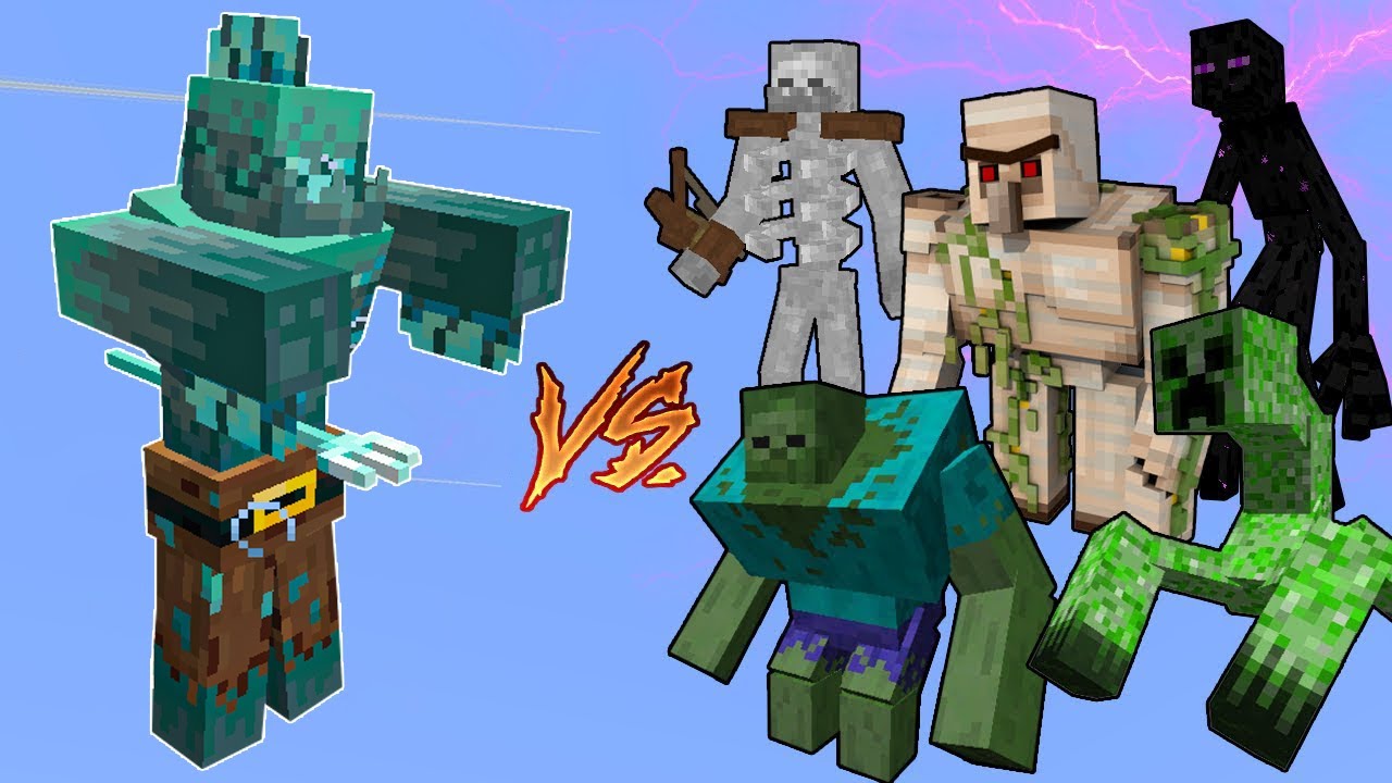 Water Elemental Vs. Mutant Monsters in Minecraft - Minecraft videos