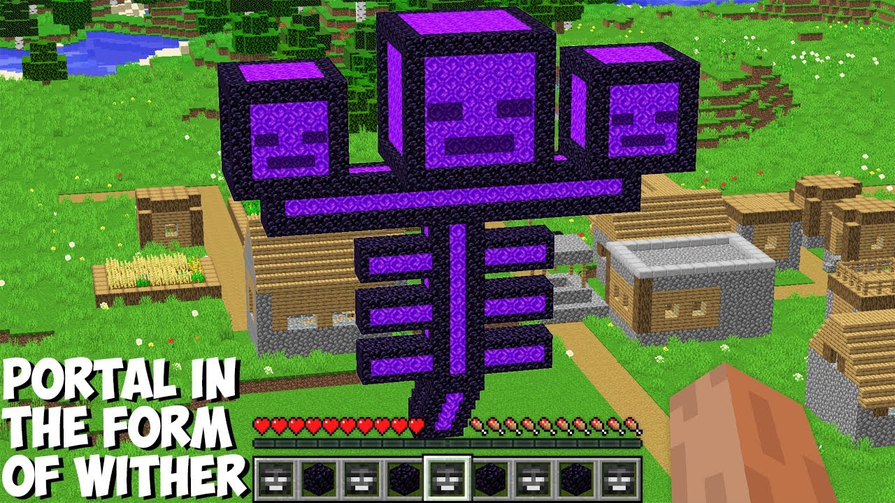 What if YOU BUILD PORTAL IN THE FORM OF WITHER in Minecraft ! NEW ...
