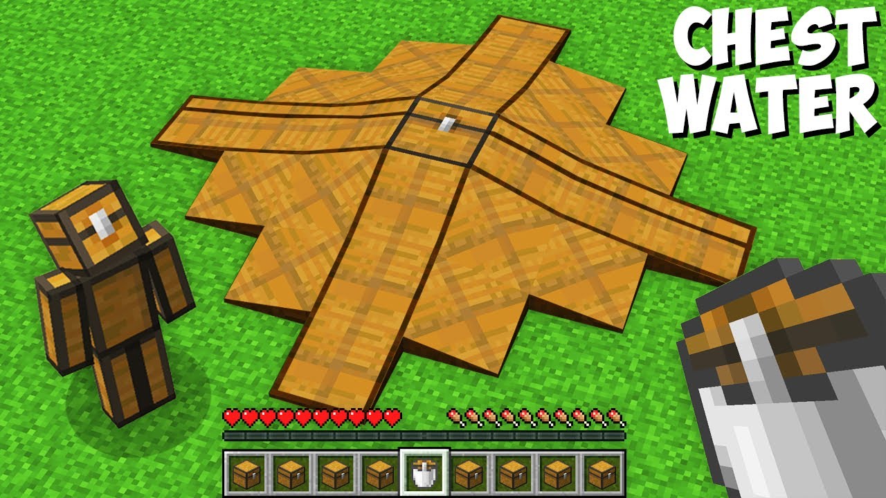 Why did I TURN CHEST INTO WATER in Minecraft ? SECRET CHEST LIQUID ...