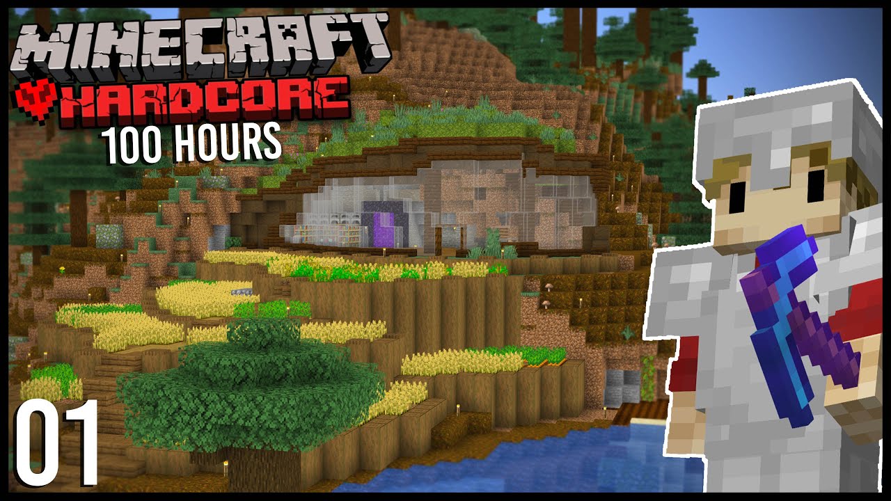 100 Hours In Minecraft Hardcore: Episode 1 - Minecraft videos