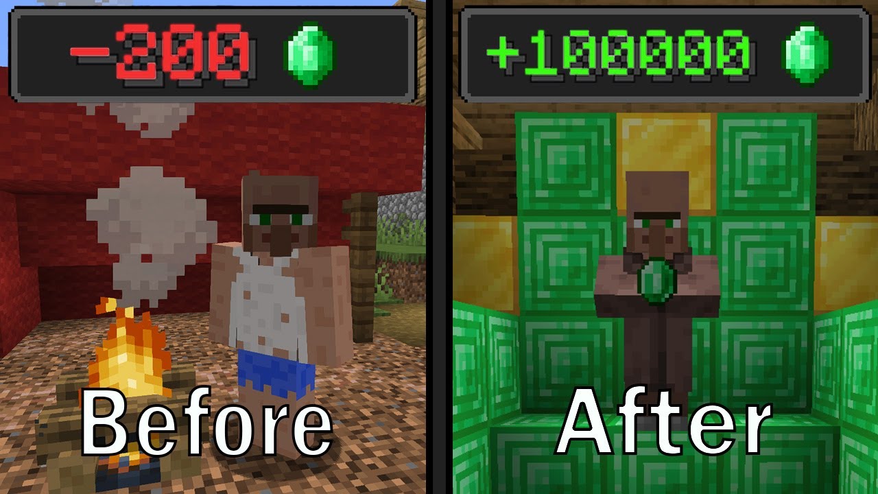 Day in the life of a Minecraft Villager.. - Minecraft videos