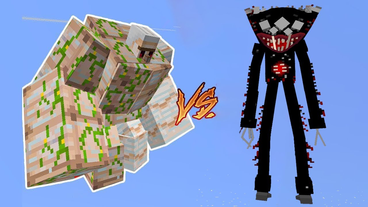 Giant Iron Golem PE Vs. Killy Willy in Minecraft - Minecraft videos