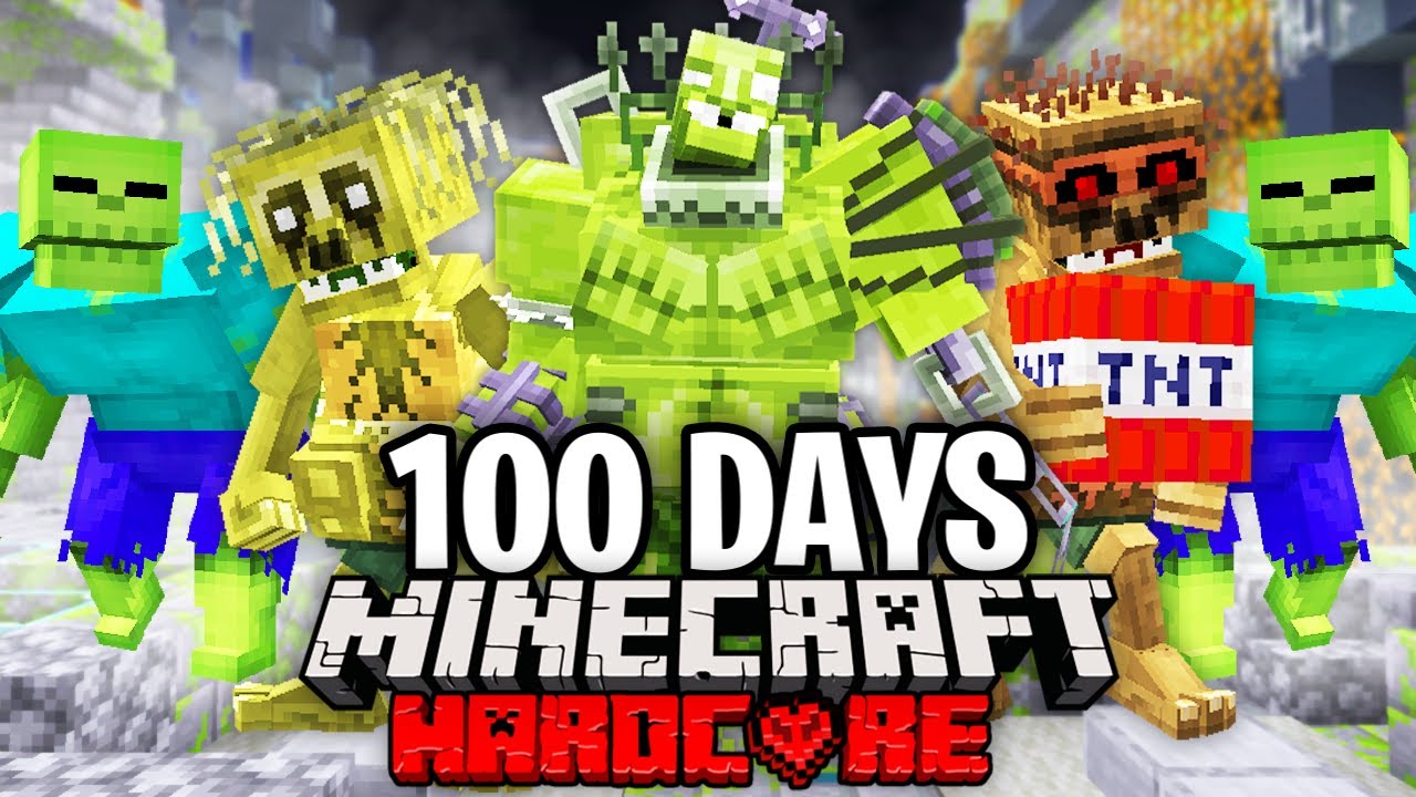 I Survived 100 Days in a ZOMBIE APOCALYPSE on Hardcore Minecraft.. Here's What Happened ...