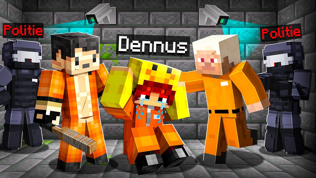 Ik Heb RUZIE In De GEVANGENIS In MINECRAFT! (Survival) - Minecraft videos
