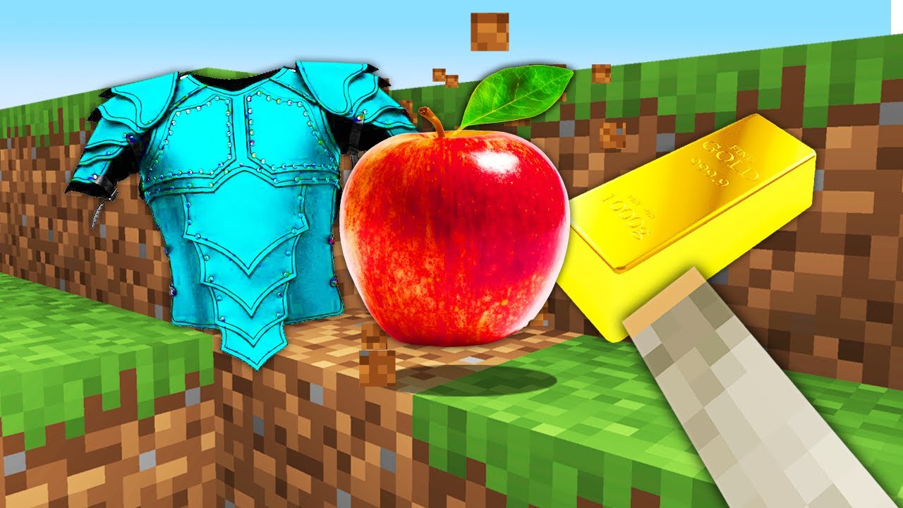 Minecraft, But Every Item Drop Is Realistic... - Minecraft videos
