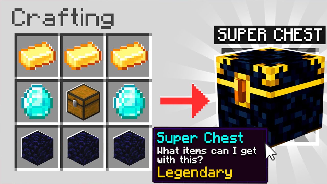Minecraft But There Are Super Chests - Minecraft videos