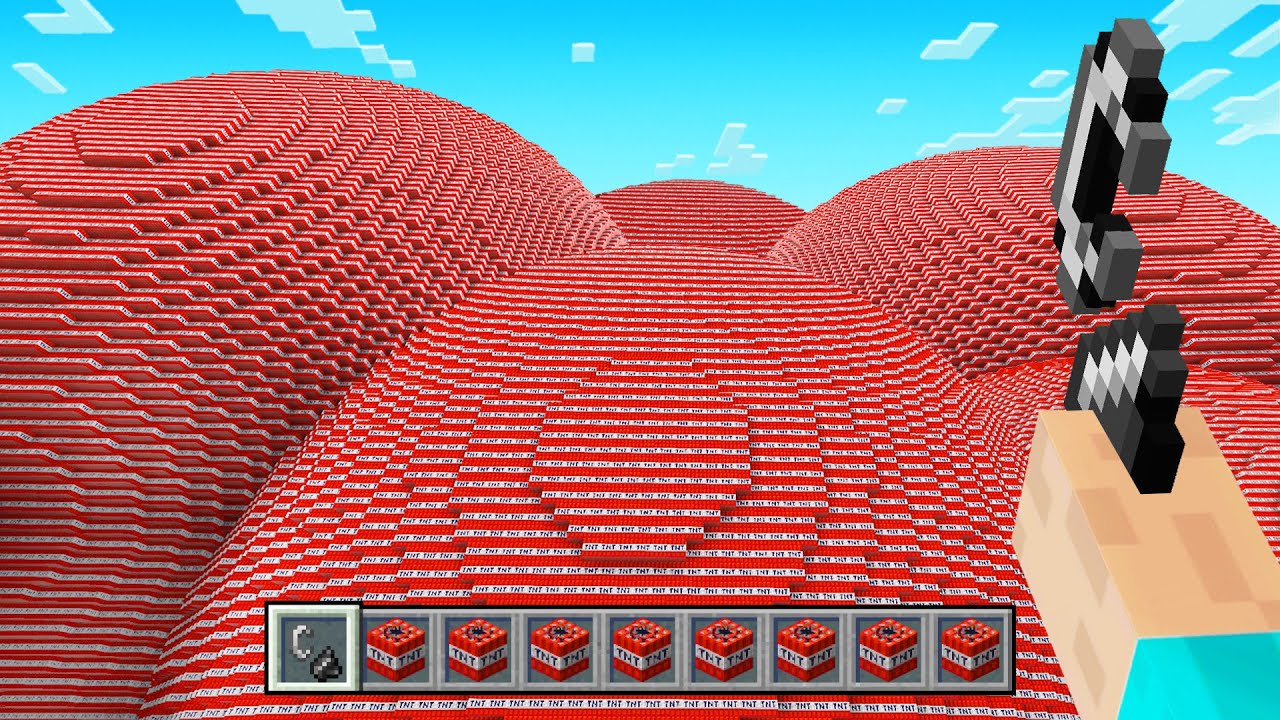 Minecraft, But We Blew Up 1 MILLION Super TNT - Minecraft videos