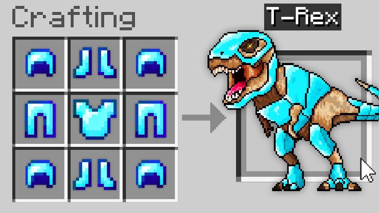 Minecraft, But With Custom Dinosaurs... - Minecraft videos