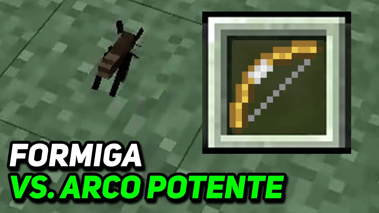 Minecraft - FORMIGA vs. ARCO POTENTE (Instant Kill Bow) - Minecraft videos