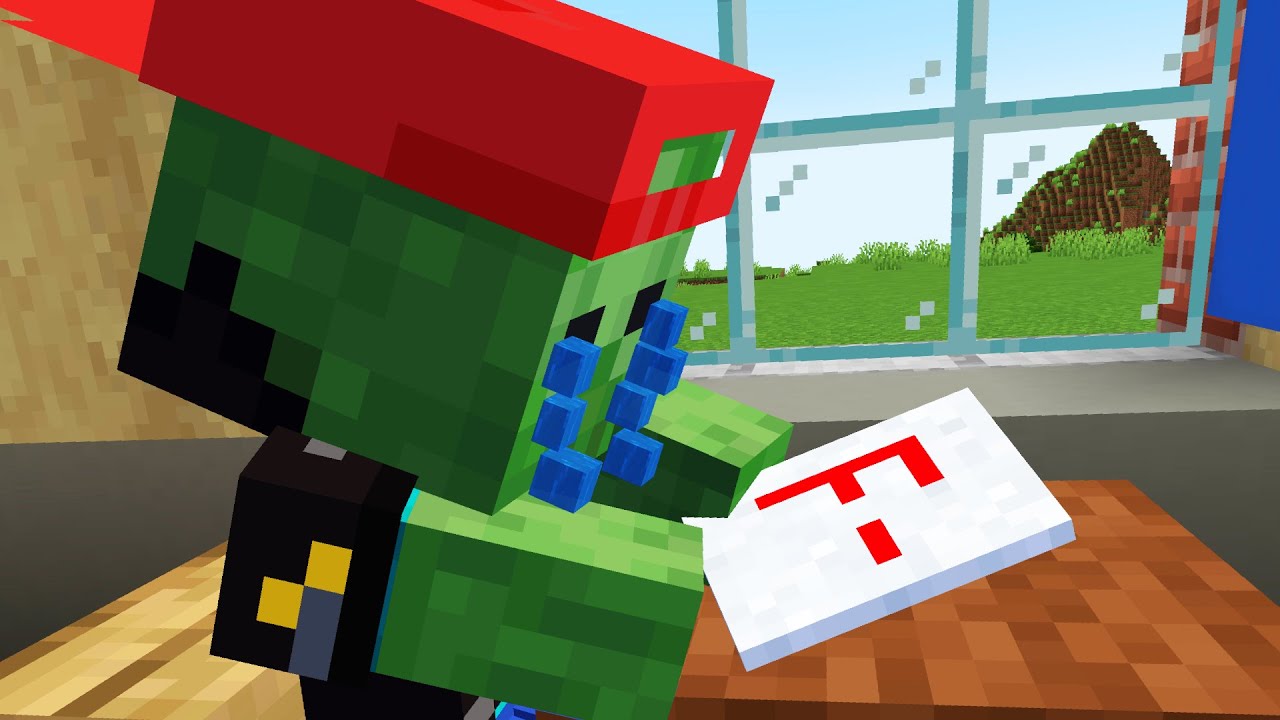 Minecraft Mobs if they Hated School - Minecraft videos