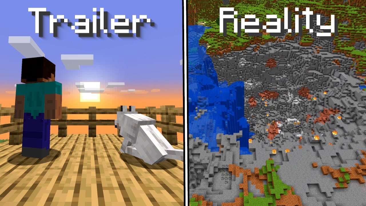 Minecraft Trailers VS Reality - Minecraft videos