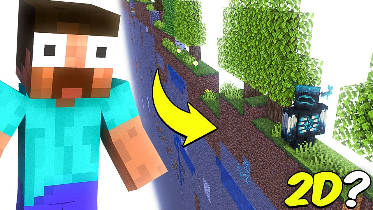 Minecraft but, It is a 2D World... - Minecraft videos