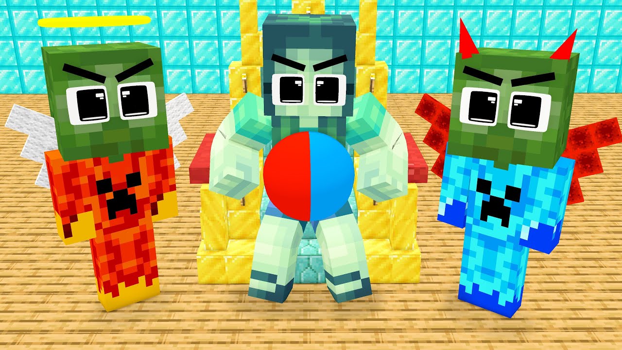 Monster School : Evil ICE Baby Zombie and Angel Fire Zombie - Sad Story ...