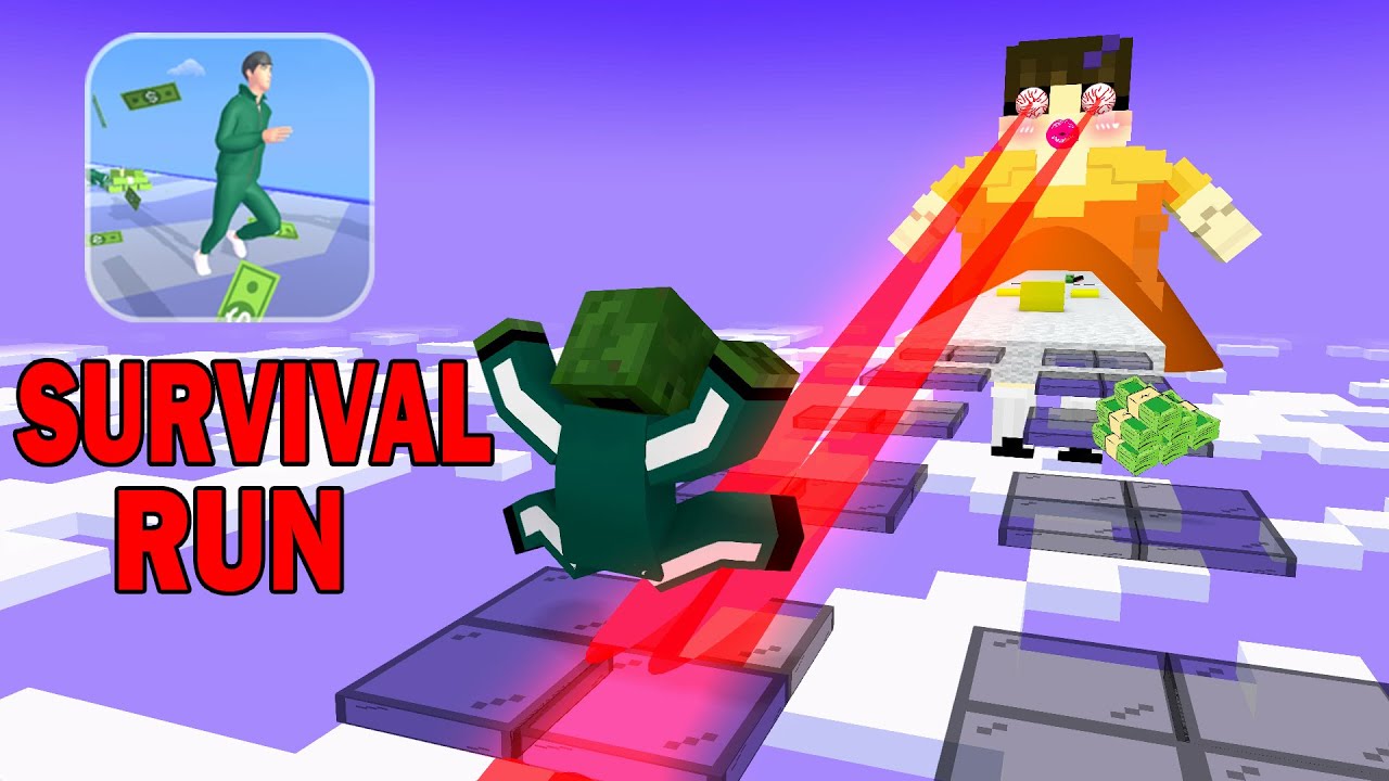 Monster School : Survival Runner 3D CHALLENGE - Minecraft Animation ...