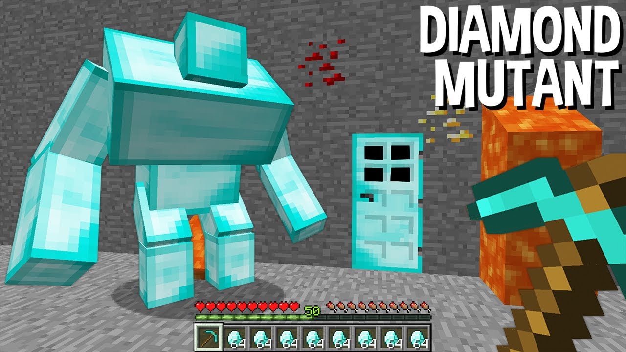 ONLY 1 in 100 CAN OPEN this DIAMOND MUTANT DOOR in Minecraft !!! - Minecraft videos