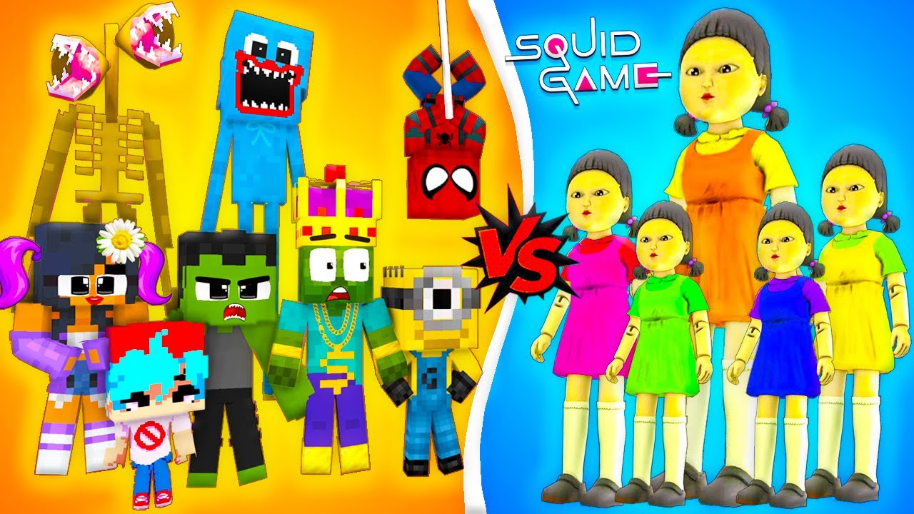 SQUID GAME with 10 RAINBOW DOLLS vs SUPERHEROES Challenge - Sad Story ...
