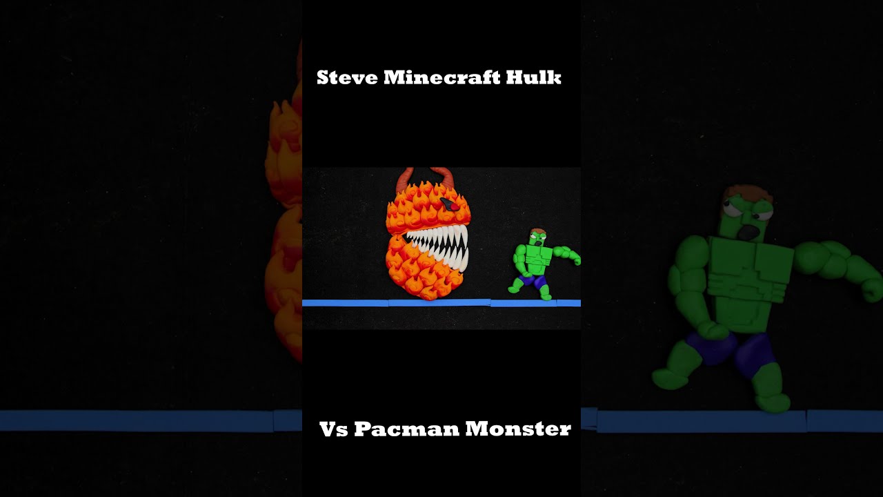 Trailer - Fire Lava Pacman Saves Minecraft #Shorts - Minecraft videos