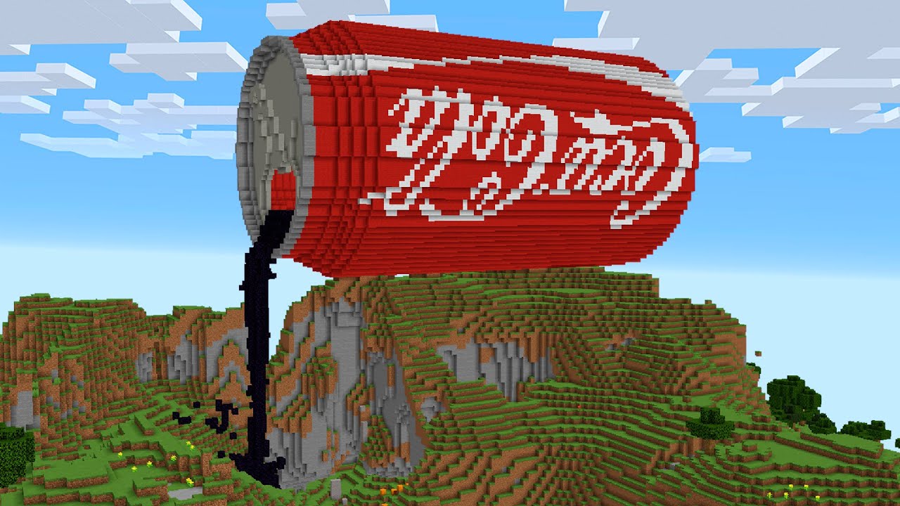 Trapping 100 Kids Inside a Minecraft Coke Can - Minecraft videos