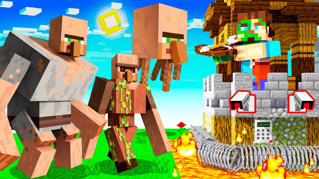 Villagers vs The Most Secure House in Minecraft - Minecraft videos
