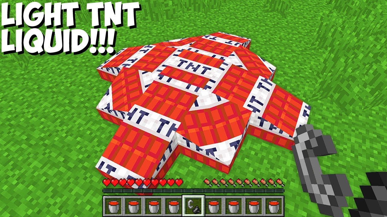 What if you LIGHT TNT LIQUID in Minecraft ? NEW INCREDIBLY LIQUID ...
