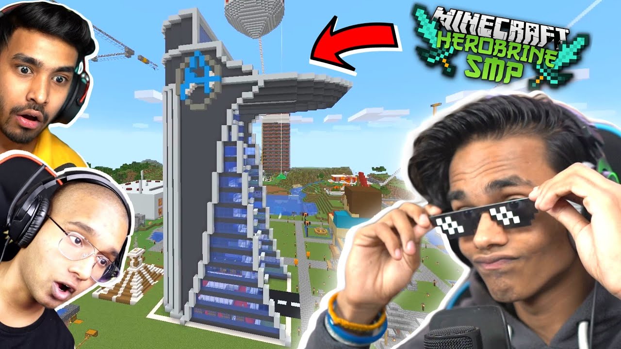 I MADE AN AVENGERS SECRET BASE FOR WAR IN HEROBRINE SMP (MINECRAFT ...